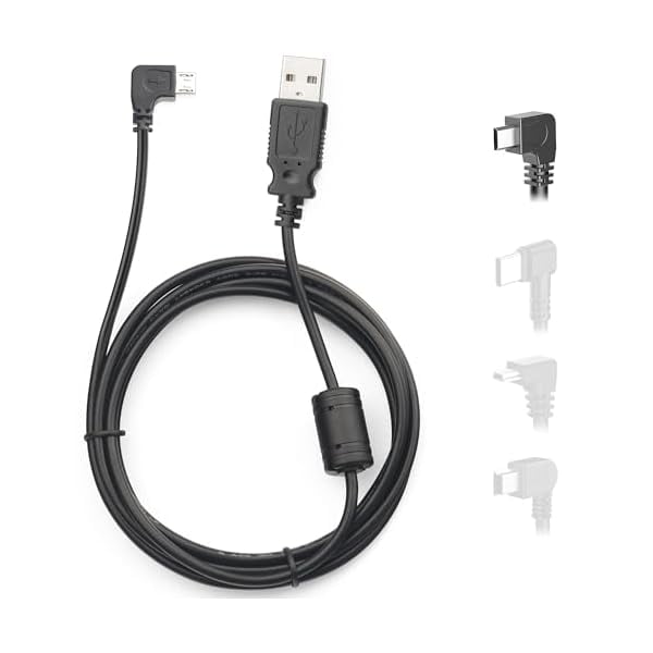 0829 Dash Cam Power Cord,(15Ft Power Only) Micro USB Dashcam Charger ...
