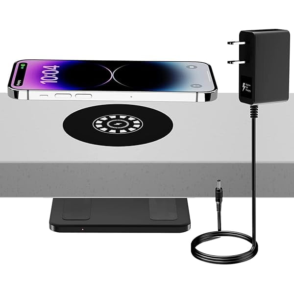 Invisible Wireless Charger, 0-30mm Under Desk Wireless Charger, Dual ...