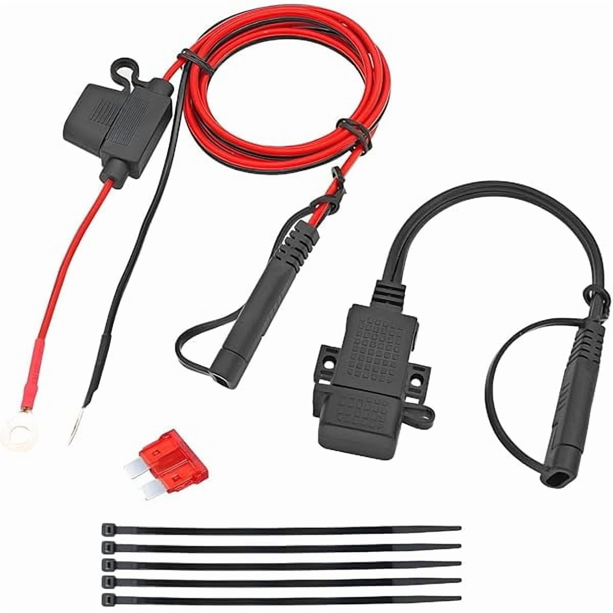 0829 MP0609A 3.1Amp Car Motorcycle USB Port Kit, Waterproof Automatic ...