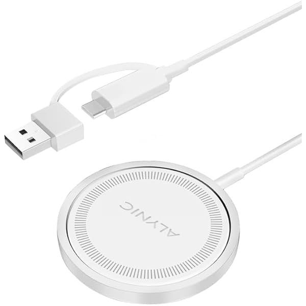 Magnetic Wireless Charger Pad Stand PD + USB A Input 15W Magnet Phone ...