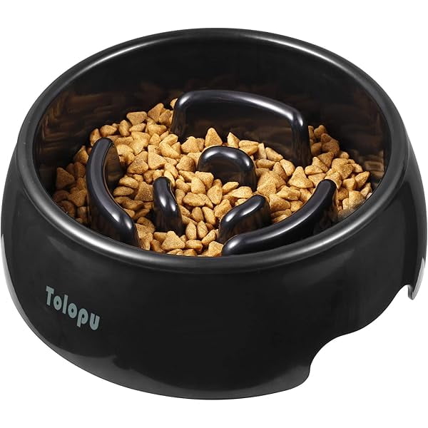 0829 Medium Slow Feeder Dog Bowls,Hold 4 3/4 Cups,Stop Bloat Bowl Anti ...