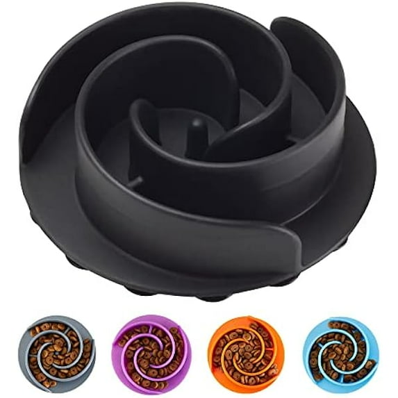 0829 Slow Feeder Dog Bowls Insert, Soft Silicone Slow Eating Dog Food ...