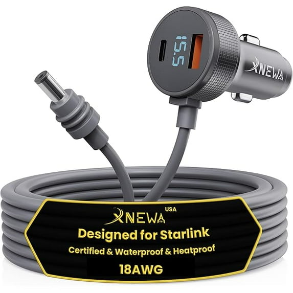 0829 Starlink Mini DC Power Cable Cigarette Lighter Adapter,12V-48V ...