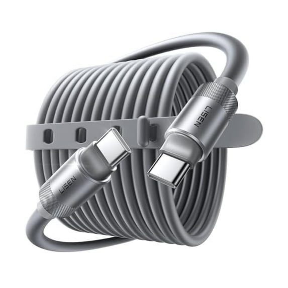 0829 USB C Cable 10FT, Chubby 100W Soft Silicone USB C to USB C Fast ...