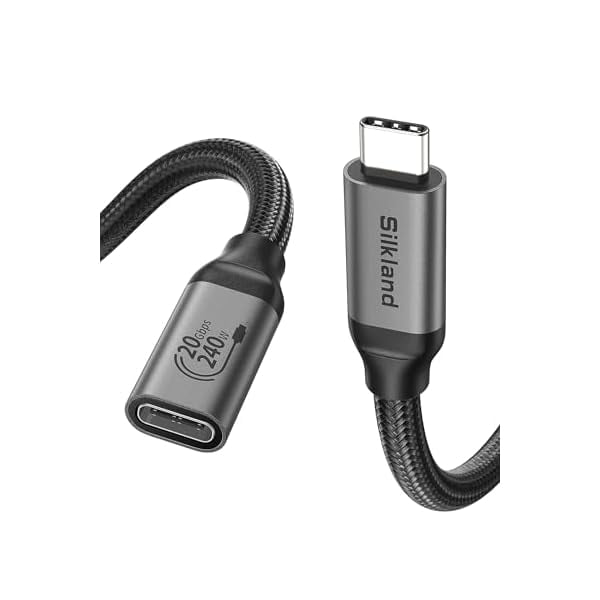 0829 USB C Extension Cable, [20Gbps/240W/5K] USB C 3.2 Extender 3.3ft ...