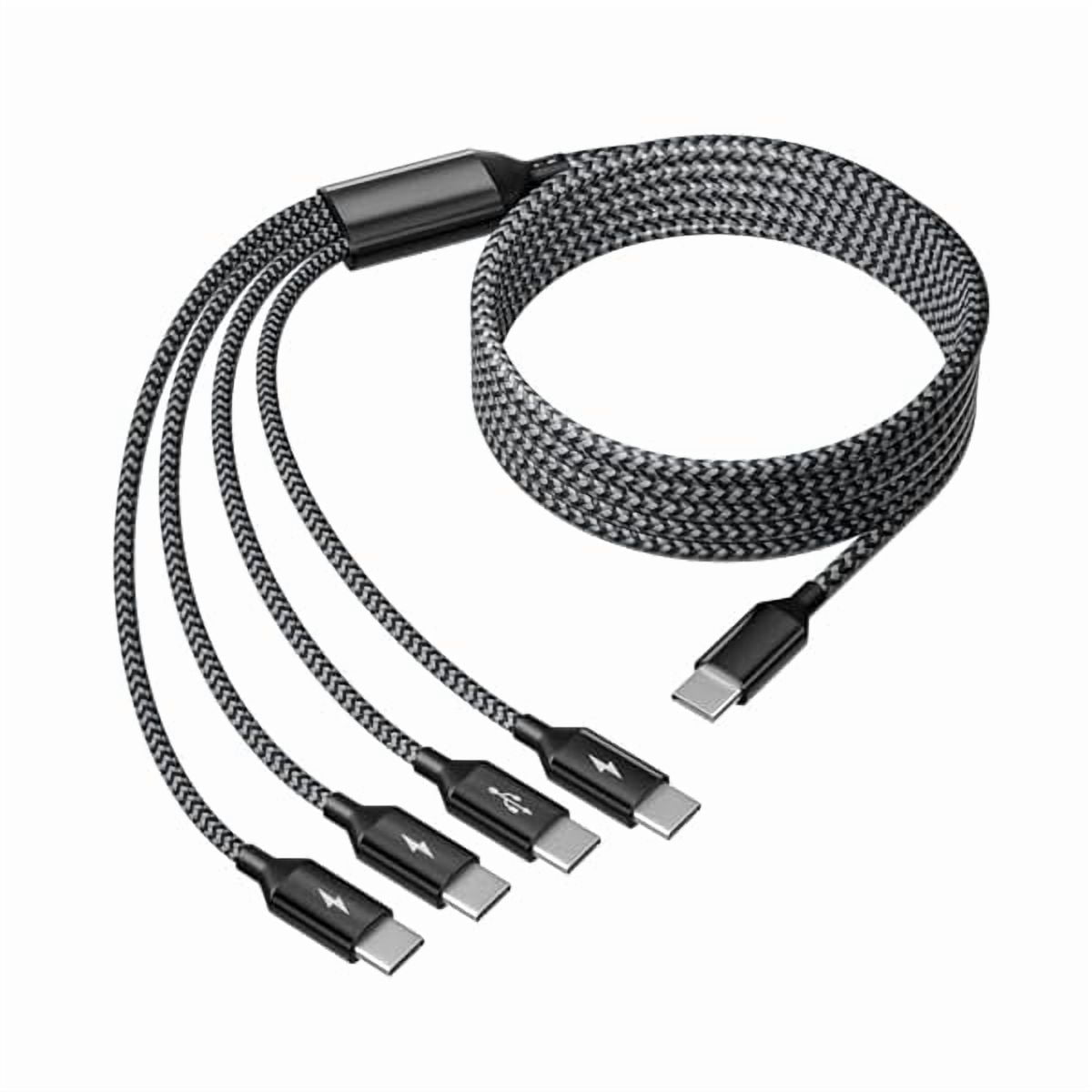 0829 USB C Splitter Multi Charging Cable, Dual Type C Charger Cord,4 in ...