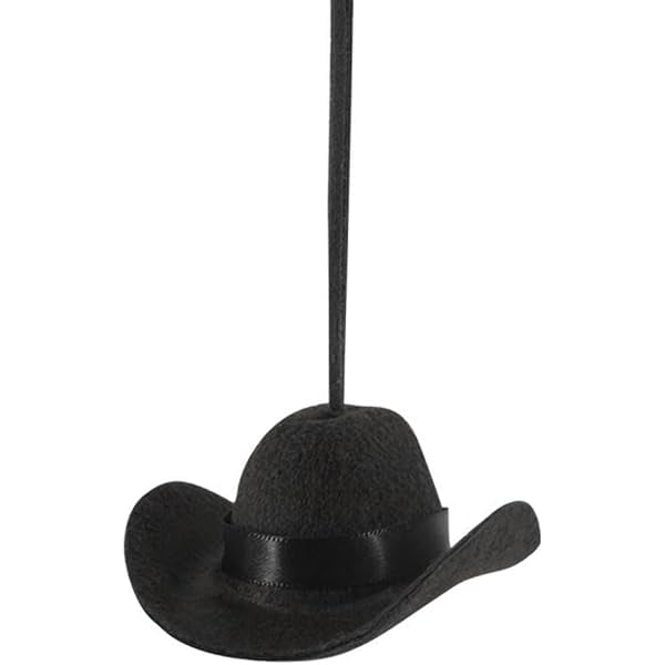 0829 Western Cowboy Hat Car Hanging Ornament, Mini Cowgirl Hat Car Rear ...