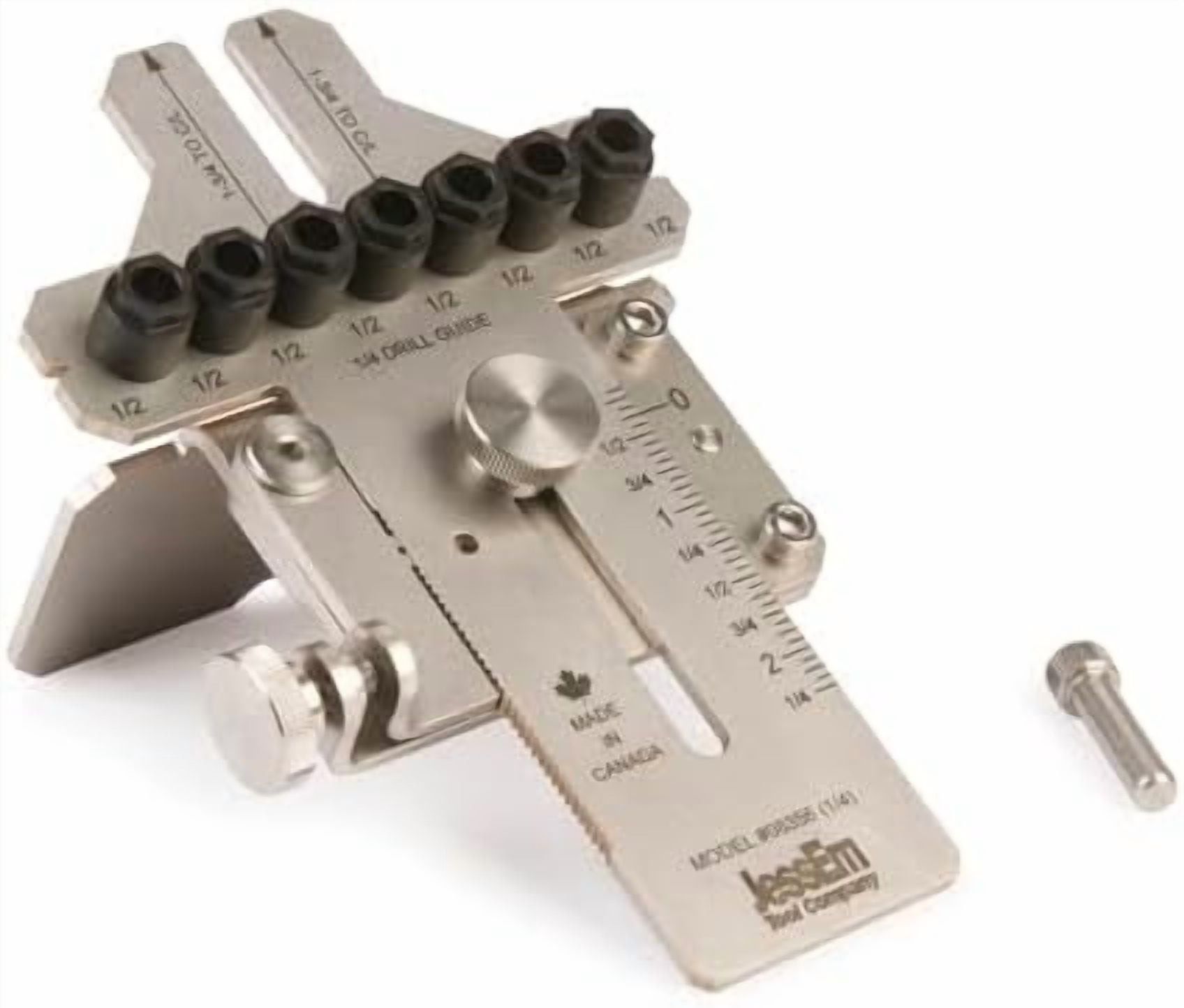 08356 1/4" Stainless Steel Dowelling Jig with Angle Guide Precision ...