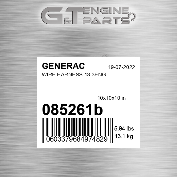 085261B WIRE HARNESS 13.3ENG fits GENERAC (New OEM) - Walmart.com