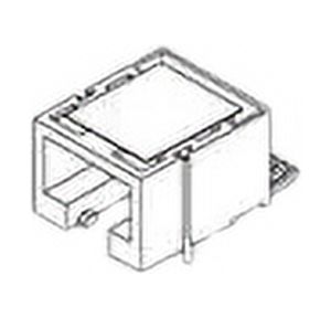 0855020007 Connector Jack Modular Ethernet 6 Position 1.27mm Solder RA ...