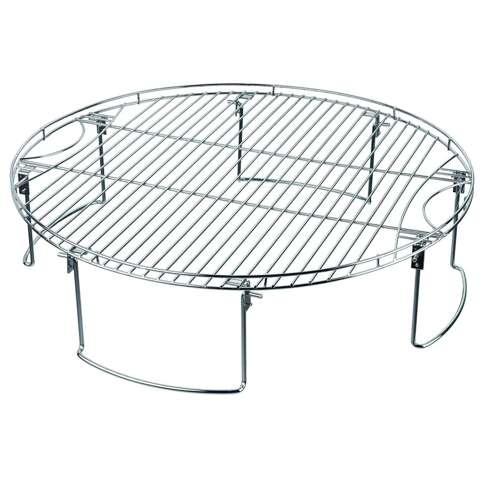 08600YFS Large Round Cooking Grate with Folding Legs, Silver - Walmart.com