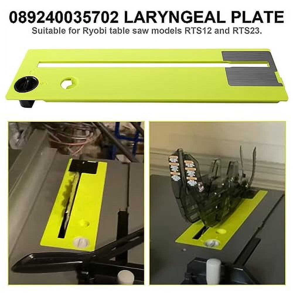 089240035702 Throat Plat Compatible With Ryobi RTS12 RTS23 Table Saw ...