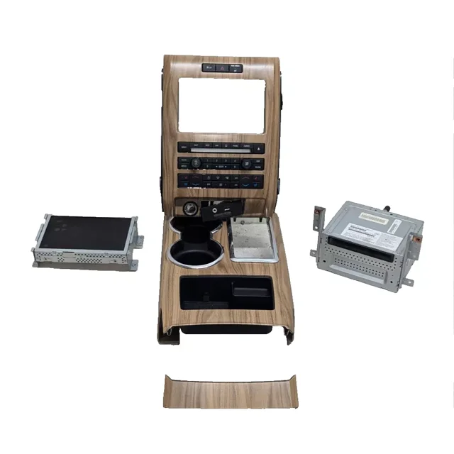 09 10 11 12 Ford F150 Lariat Radio Climate Control Screen Bezel Wood ...