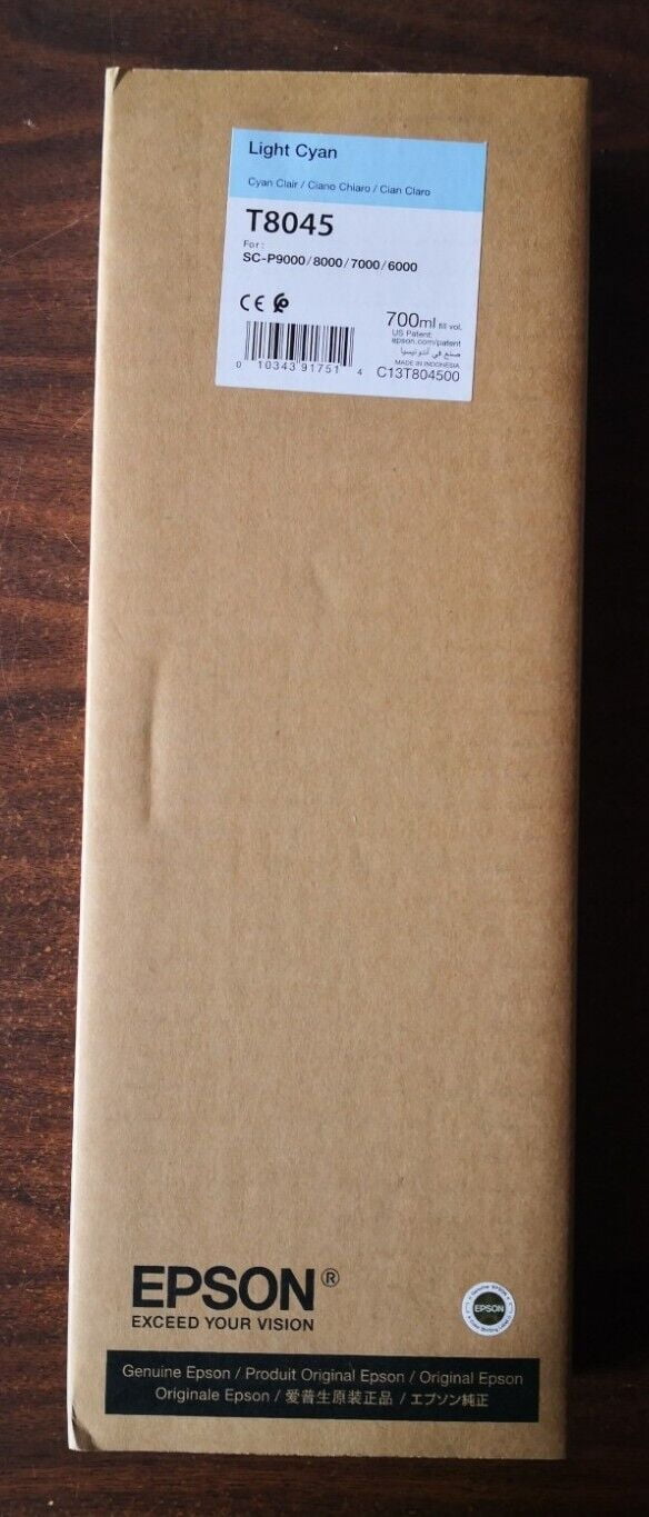 09-2023 New Genuine Epson T8045 Light Cyan 700ml Ink For SC-P9000/8000 ...