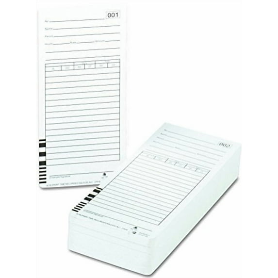 09-9111-000 ES1010 Totalizing Payroll Recorder Time Cards, 6 Packs of ...