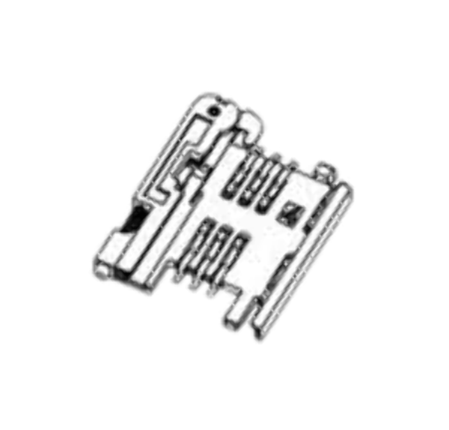 0912280001 Connectors Memory Card SIM Card Reader 6 Position SMT w ...