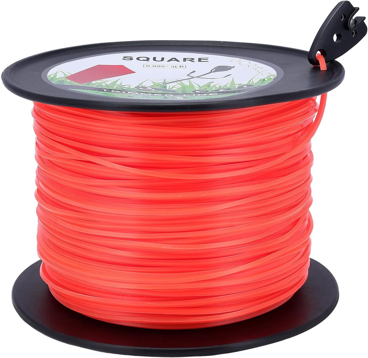 .095-Inch Square Trimmer Line, 3 Pound Grass Trimmer Line for Echo SRM ...
