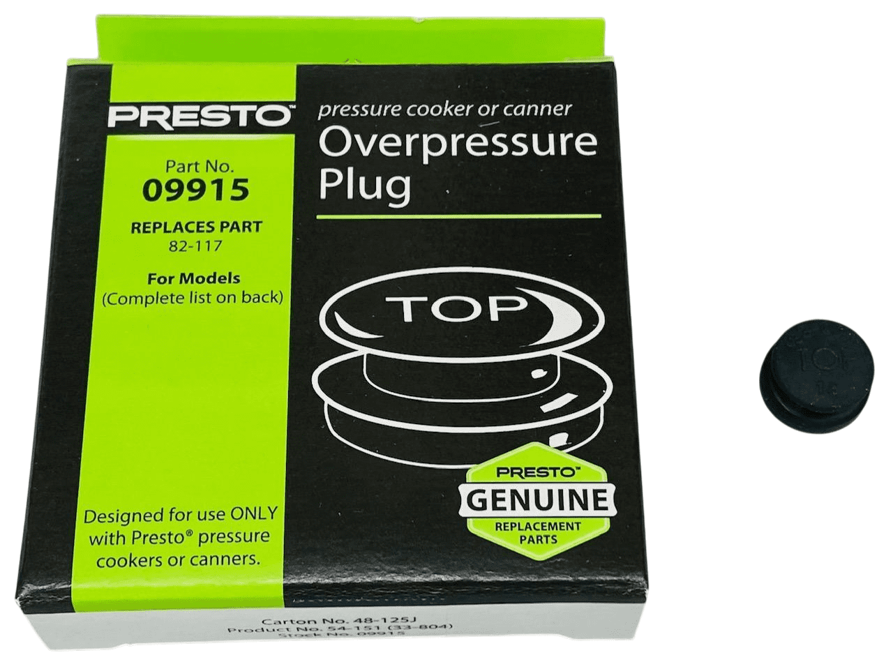 09915, Pressure Cooker Overpressure Plug Fits Presto No. 01/PA4 Models ...