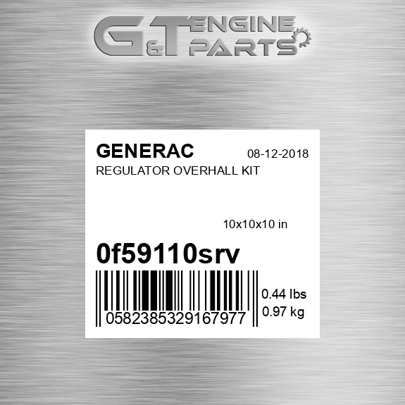 0F59110SRV REGULATOR OVERHALL KIT fits GENERAC (New OEM) - Walmart.com