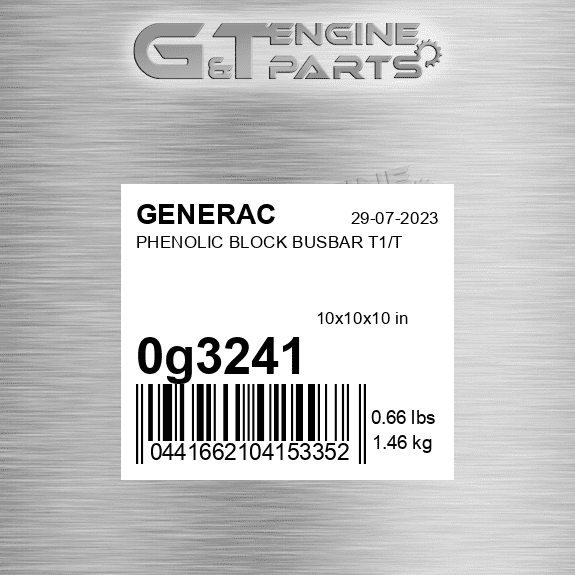 0G3241 PHENOLIC BLOCK BUSBAR T1/T fits GENERAC (New OEM) - Walmart.com