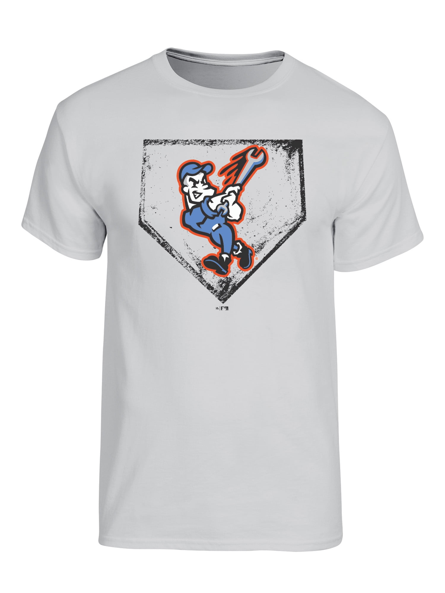 MiLB INLAND EMPIRE 66ERS Mens Ash Color Cotton Short Sleeve Tee Plate ...
