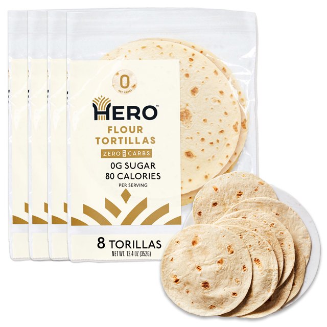 0g Net Carb Hero Flour Tortillas - Walmart.com
