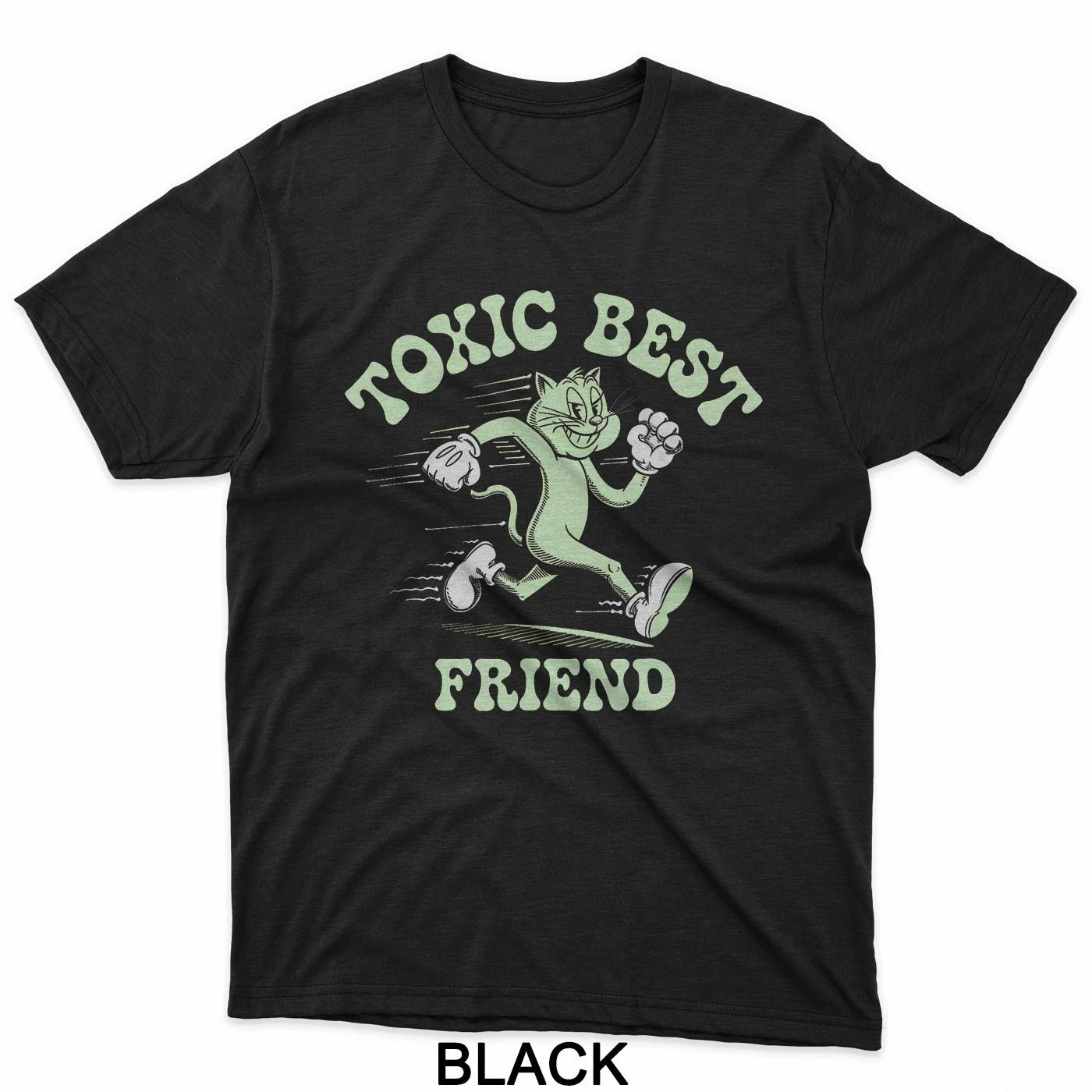 0oxic Best Friend Retro Cat Aesthetic Friendship Art Unisex T-Shirt, up ...