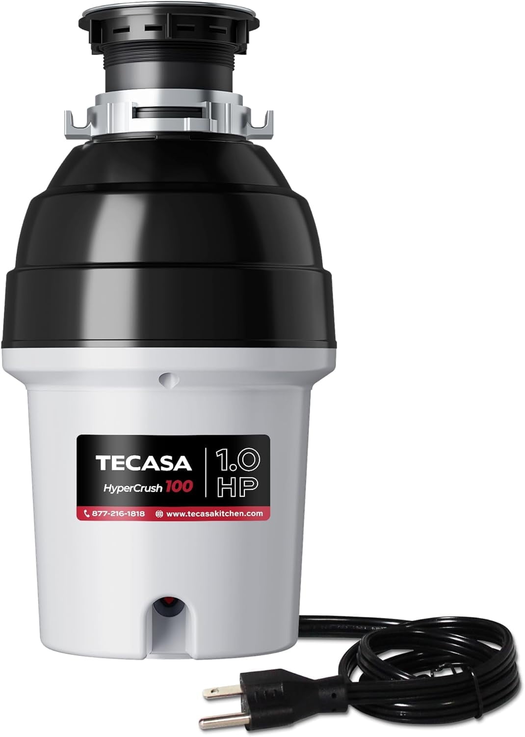 TECASA 1.0 HP Continuous Feed Garbage Disposals with Power Cord ...