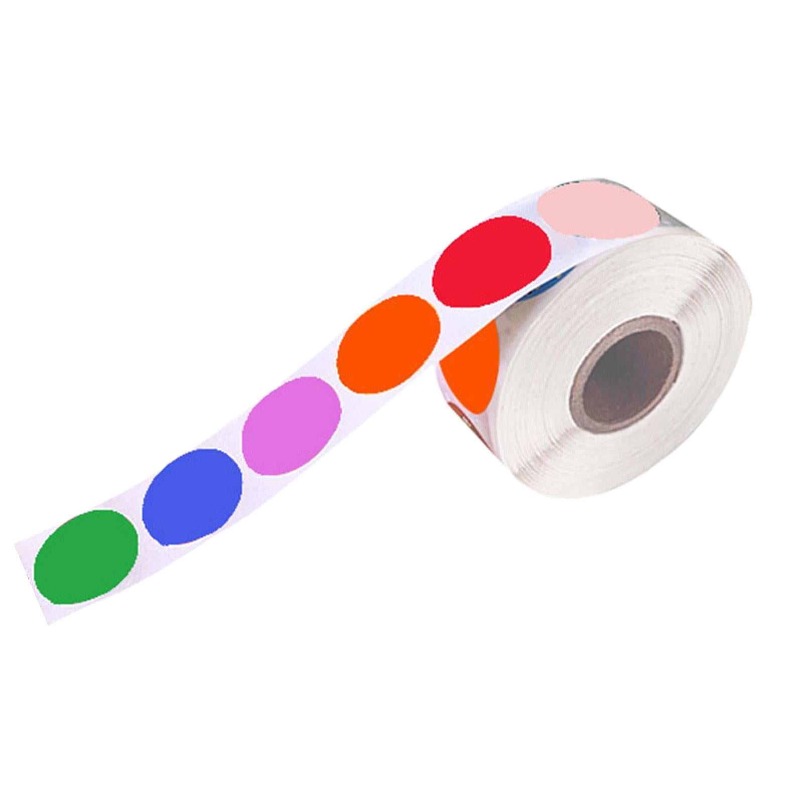 1.0 Inch Colorful Circle Stickers Round Adhesive Dots Labels Color ...