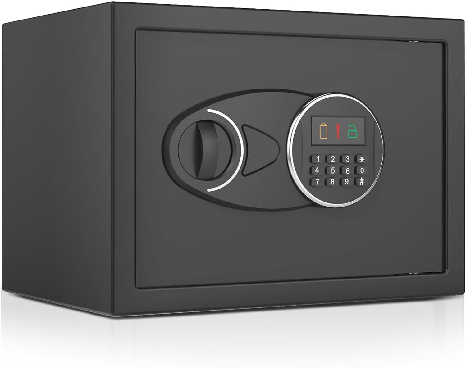 Digital Document Safe Box with Key&Code, Steel Small Safe Box for Money ...