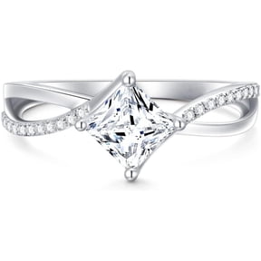 WINDLAND Adjustable Open Band 2 Pieces Princess and Knight Couple Rings ...