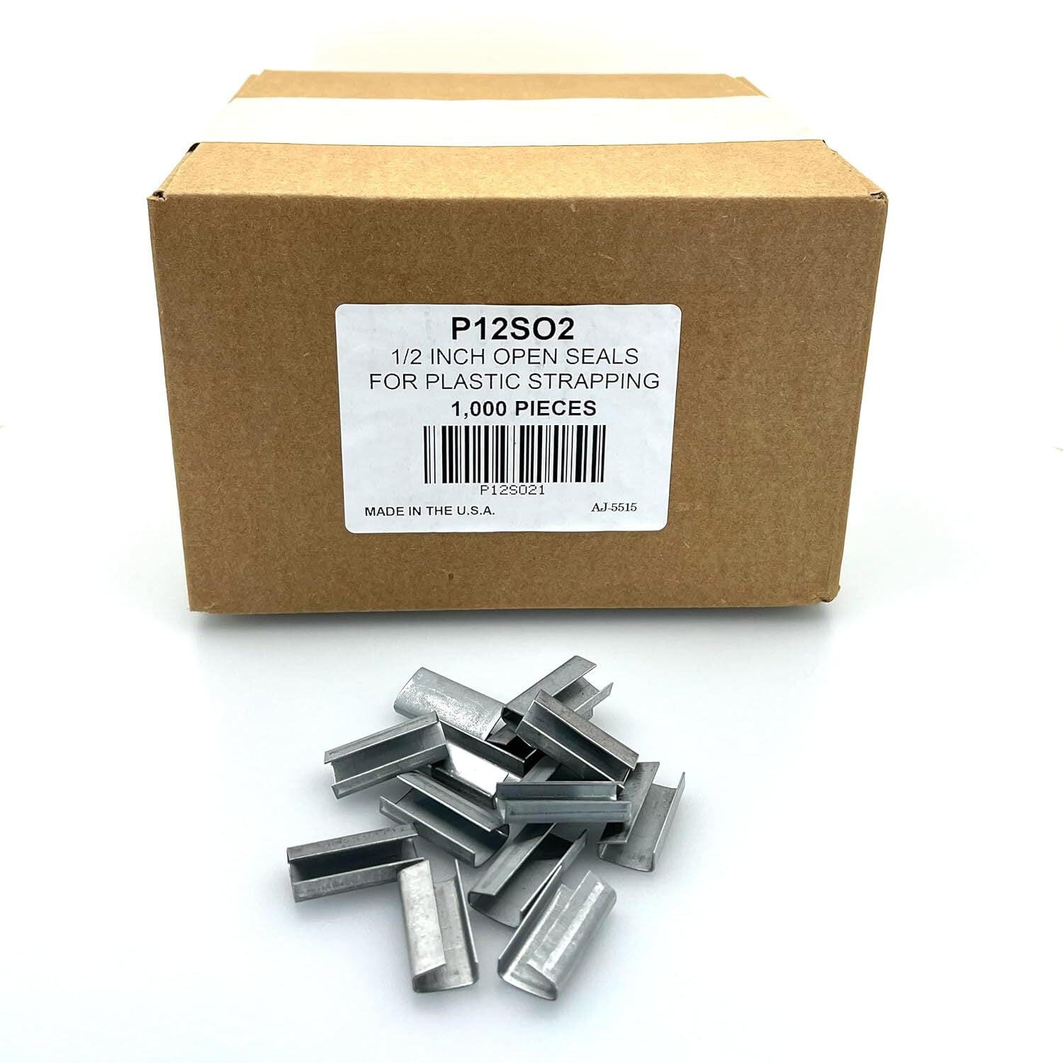 (1,000) 1/2" Open Plastic Strapping Seals for Polypropylene or ...