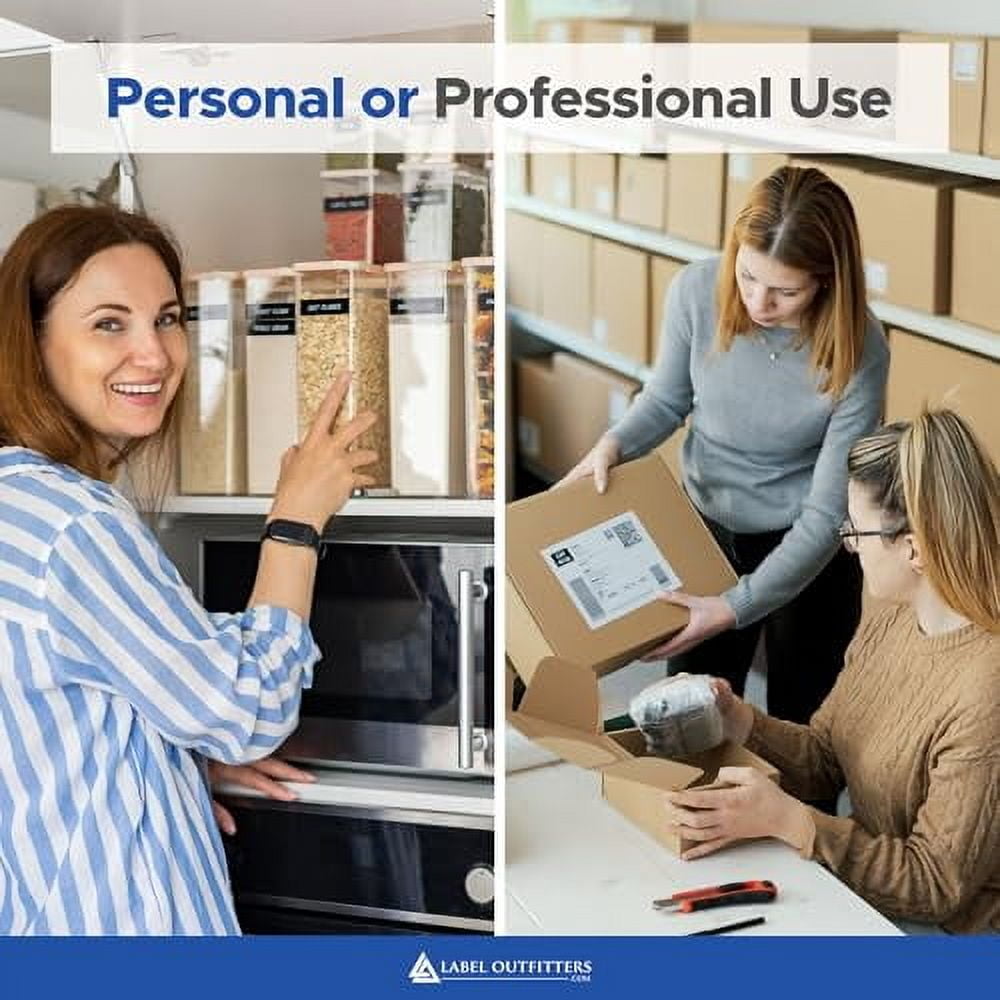 1,000 Label Outfitters 4” x 2” White High Gloss Laser Printer Product ...