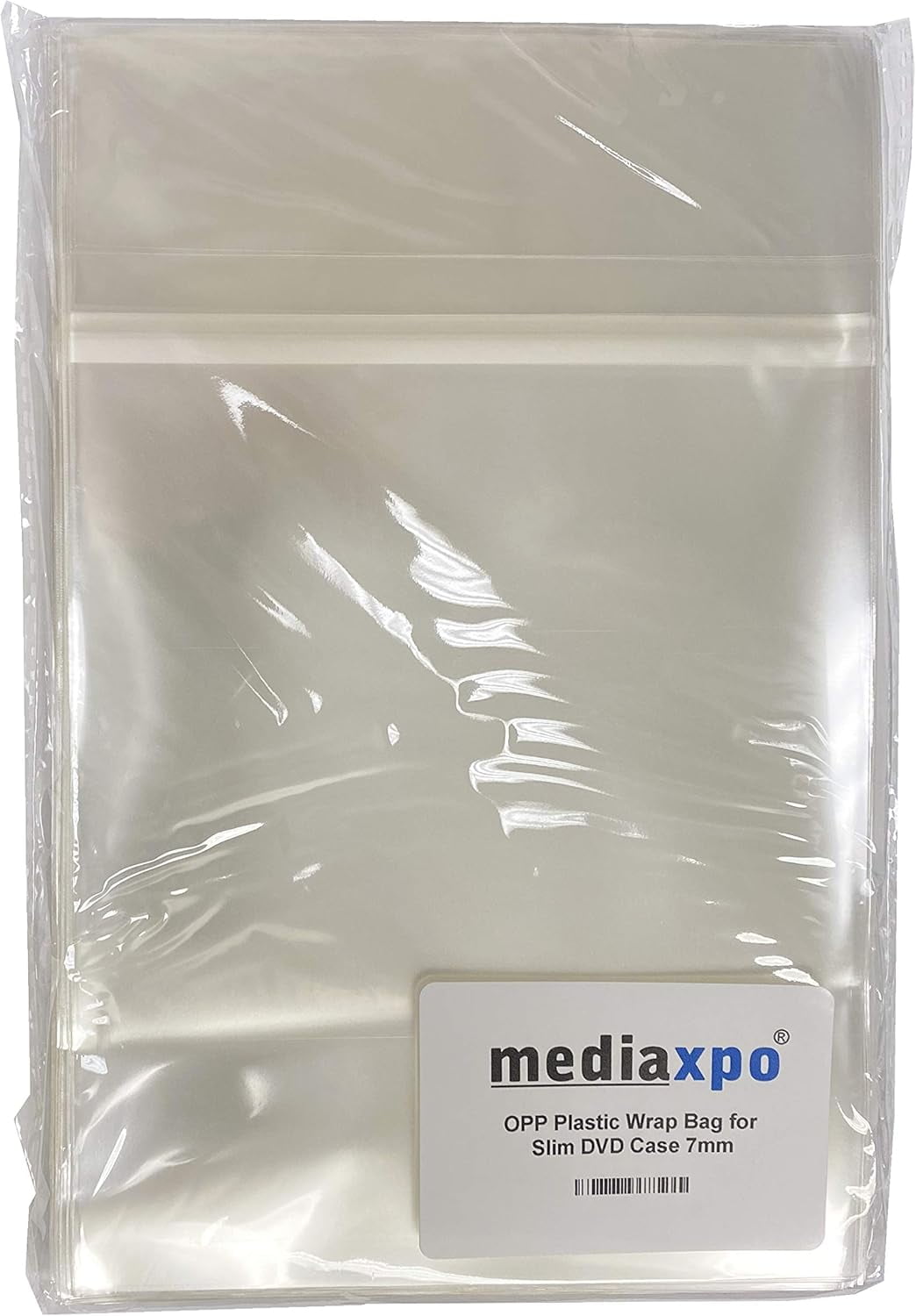 1,000 OPP Plastic Wrap Bag for Slim DVD Case 7mm - Walmart.com