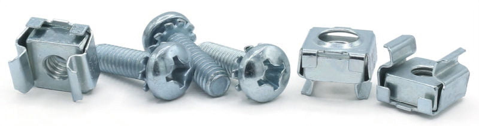 1,000 PC LOT 10-32 Rack Mounting Cage Nuts w/Screws and Washers / Steel ...