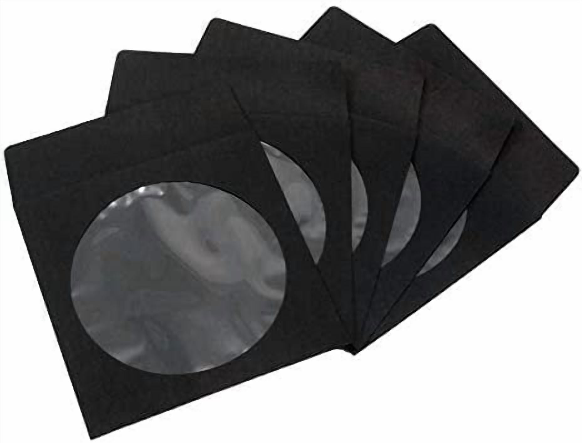 1,000 PackPremium Thick Black Color Paper CD DVD Blu-ray Disc Sleeves ...