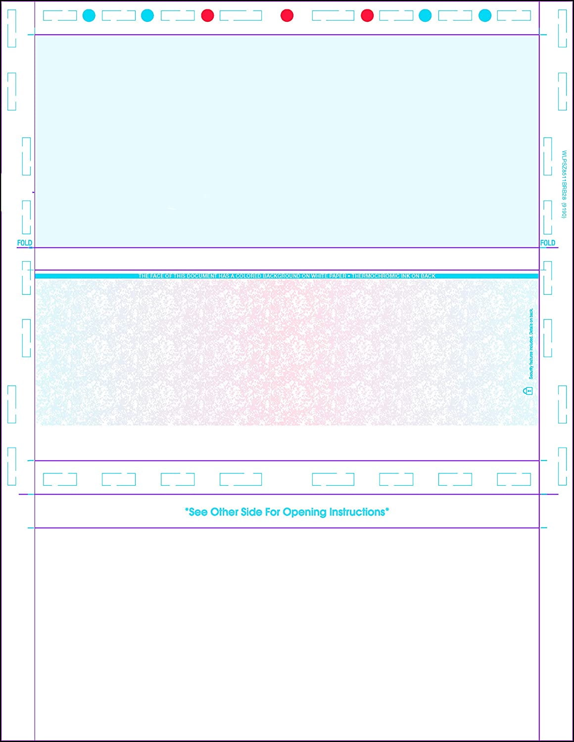1,000 Pressure Seal Checks - 8.5 X 11, Letter Z Fold Security Paper ...