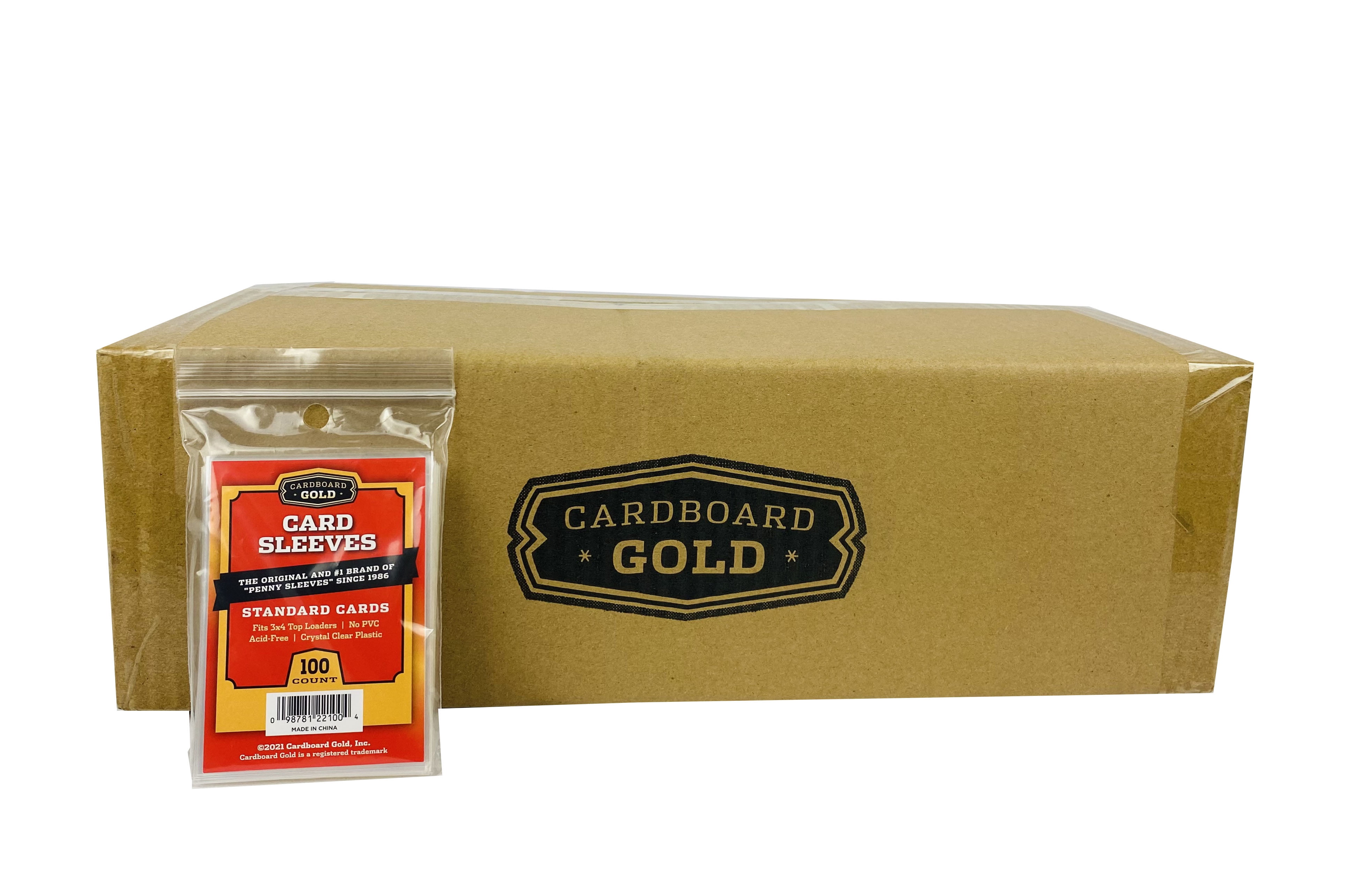 1,000ct Cardboard Gold Card Sleeves - Walmart.com