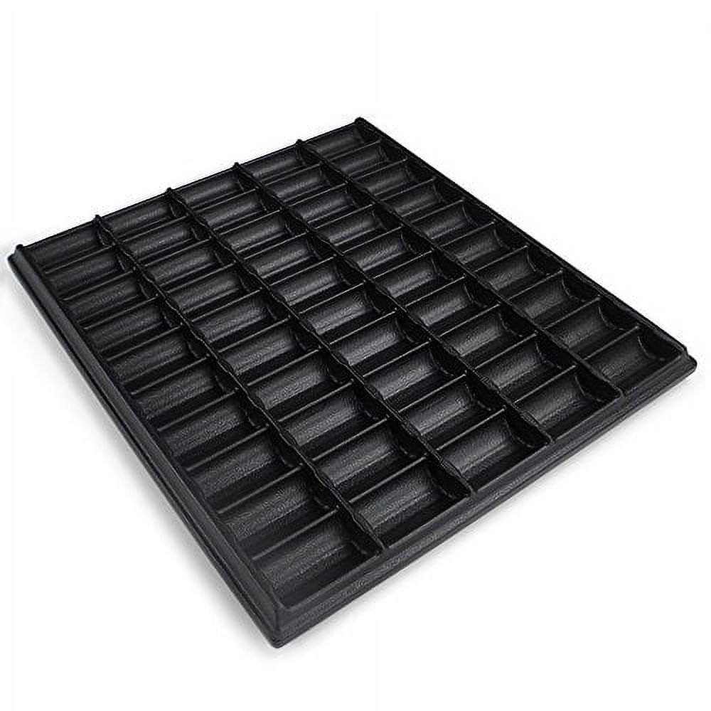 1,000ct XL Tournament Poker Chip Organizer, Heavy Black Plastic ...