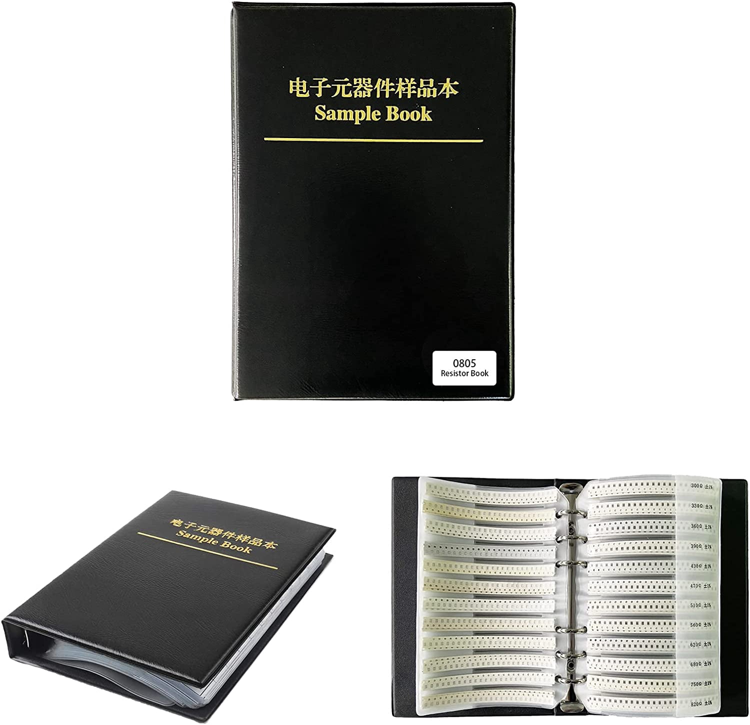 1% 0805 SMD Resistor Kit Sample Book (0 ohm-10M ohm) SMT Resistor Book ...