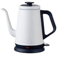 1.0L White Gooseneck Electric Tea Kettle 304 Stainless Steel for Pour ...