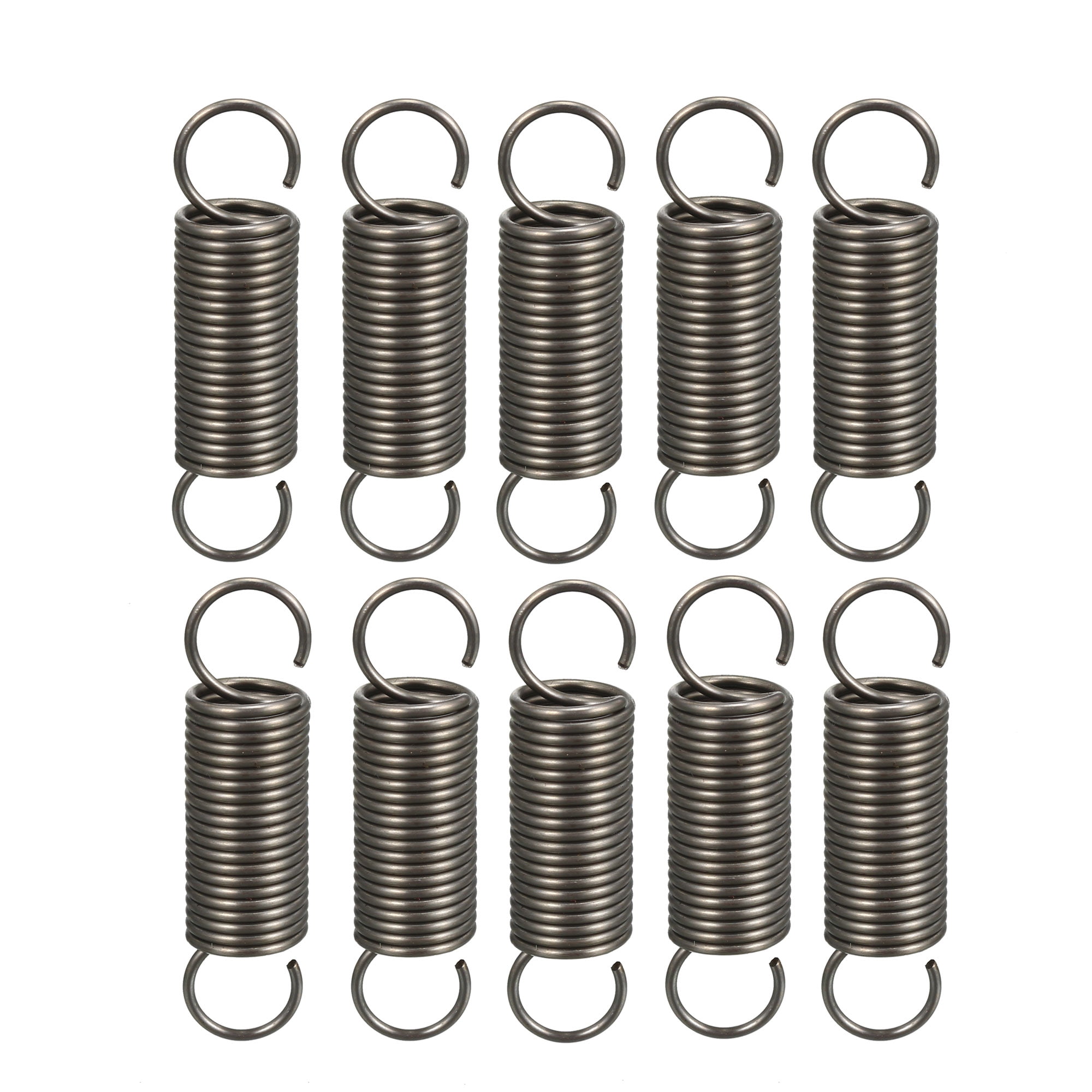 1.0x10x40mm Spring Steel Small Dual Hook Tension Spring, 10pcs ...