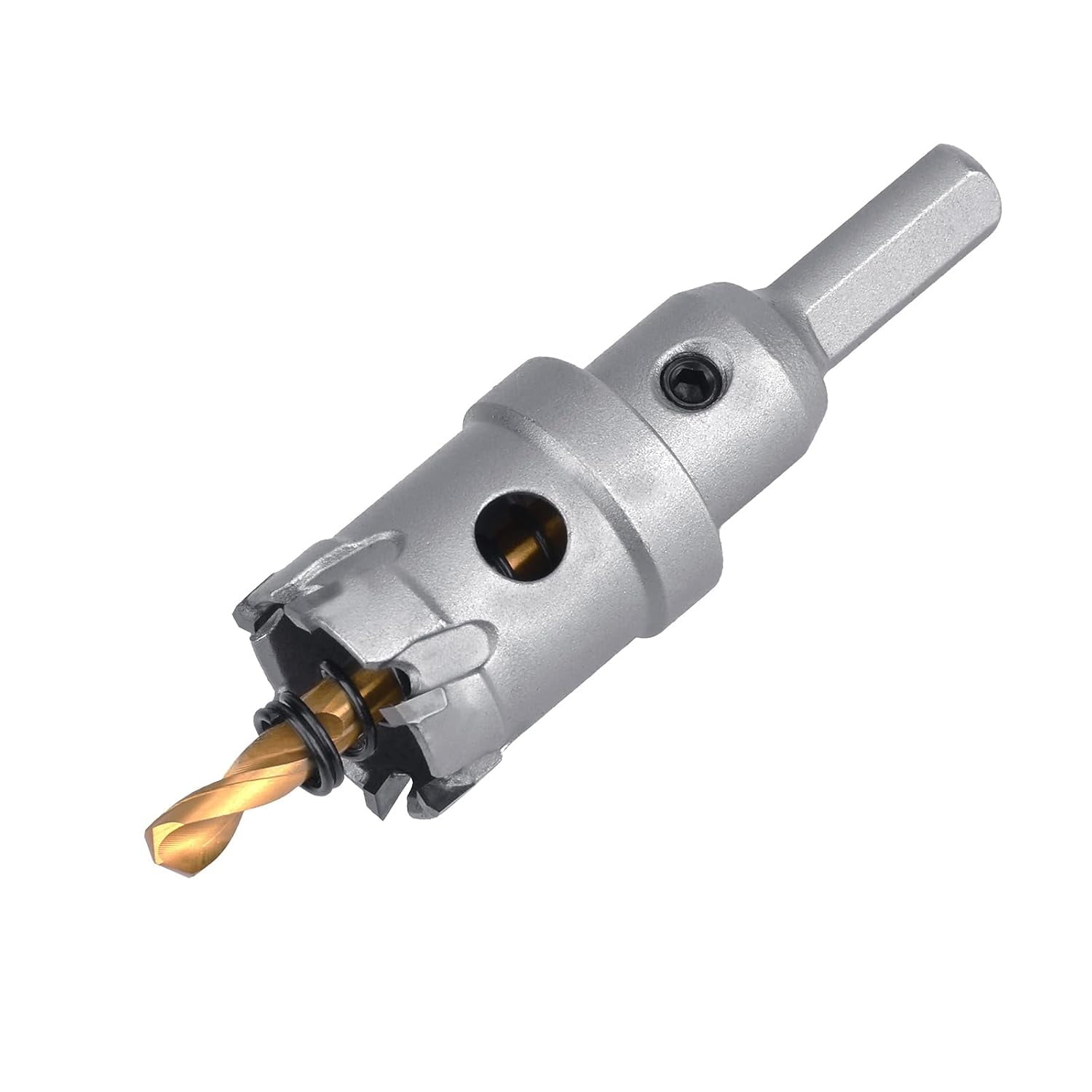 1-1/16 inch / 27mm Carbide Tipped Hole Saw,Metal Steel Hole Saw with a Drill Bit, Hole Cutter ...