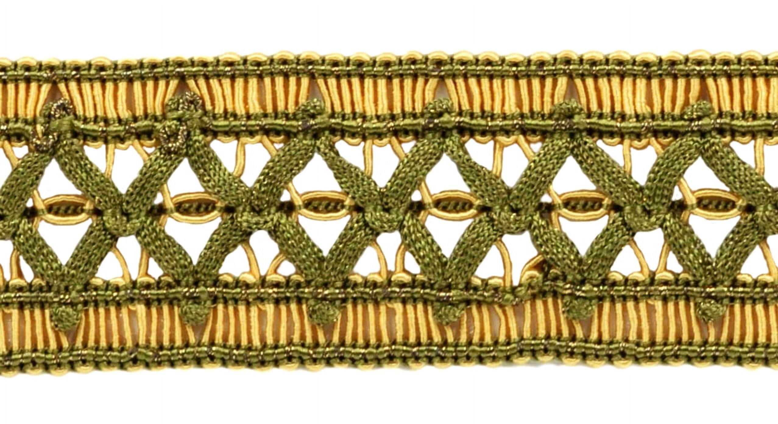 1 1/2" (3.5cm) Wide Noblesse Collection Vintage Gimp Braid Trim ...