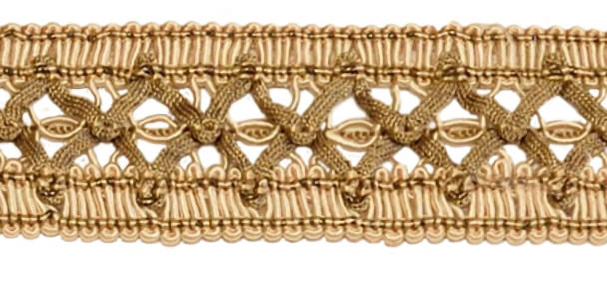 1 1/2" (3.5cm) Wide Noblesse Collection Vintage Gimp Braid Trim ...