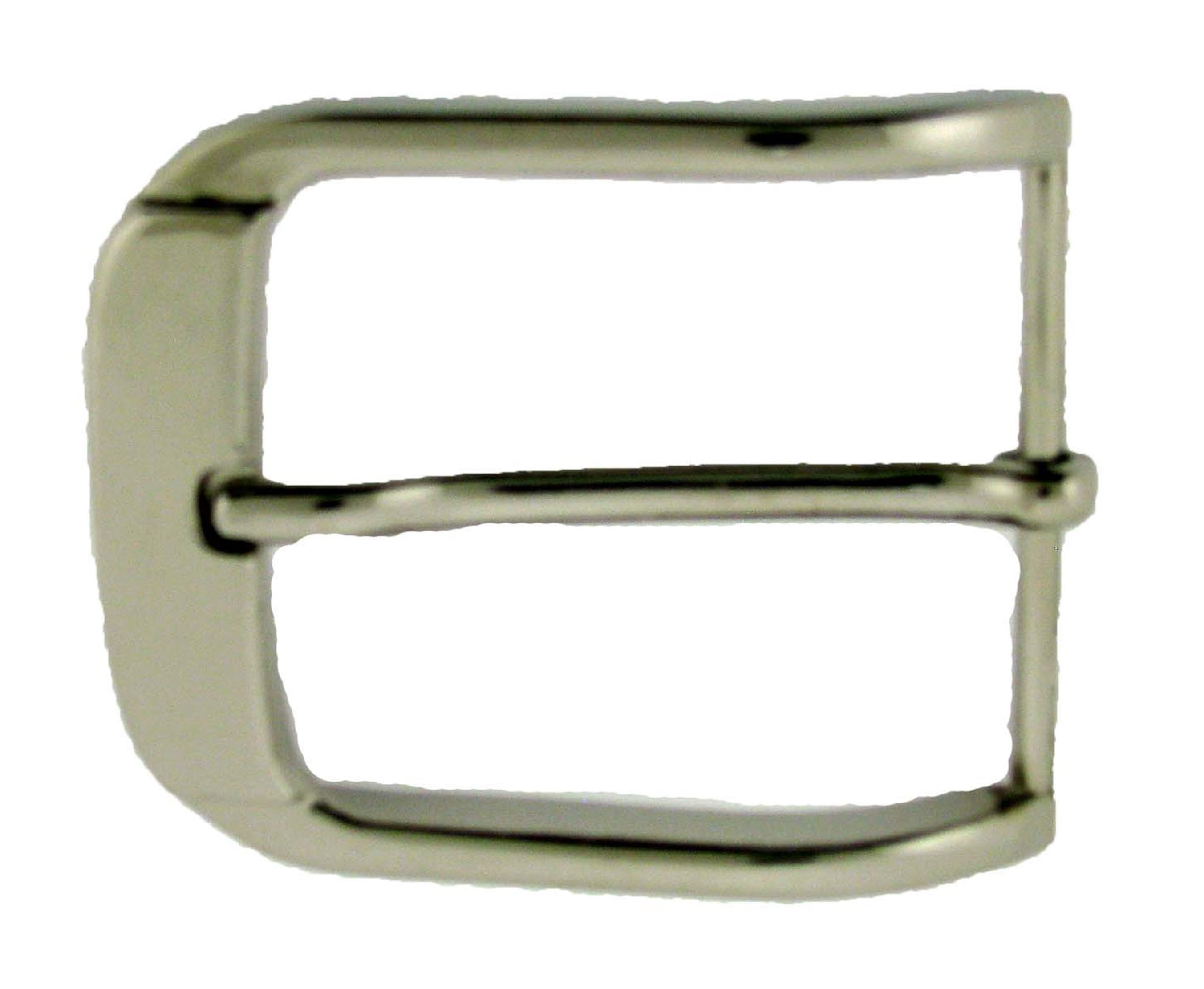 1 1/2" (38 mm) Single Prong Square Belt Buckle Waist Belt Buckle Silver ...