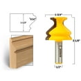1-1/2" Base Cap Molding Router Bit - 1/2" Shank - Yonico 16129 ...