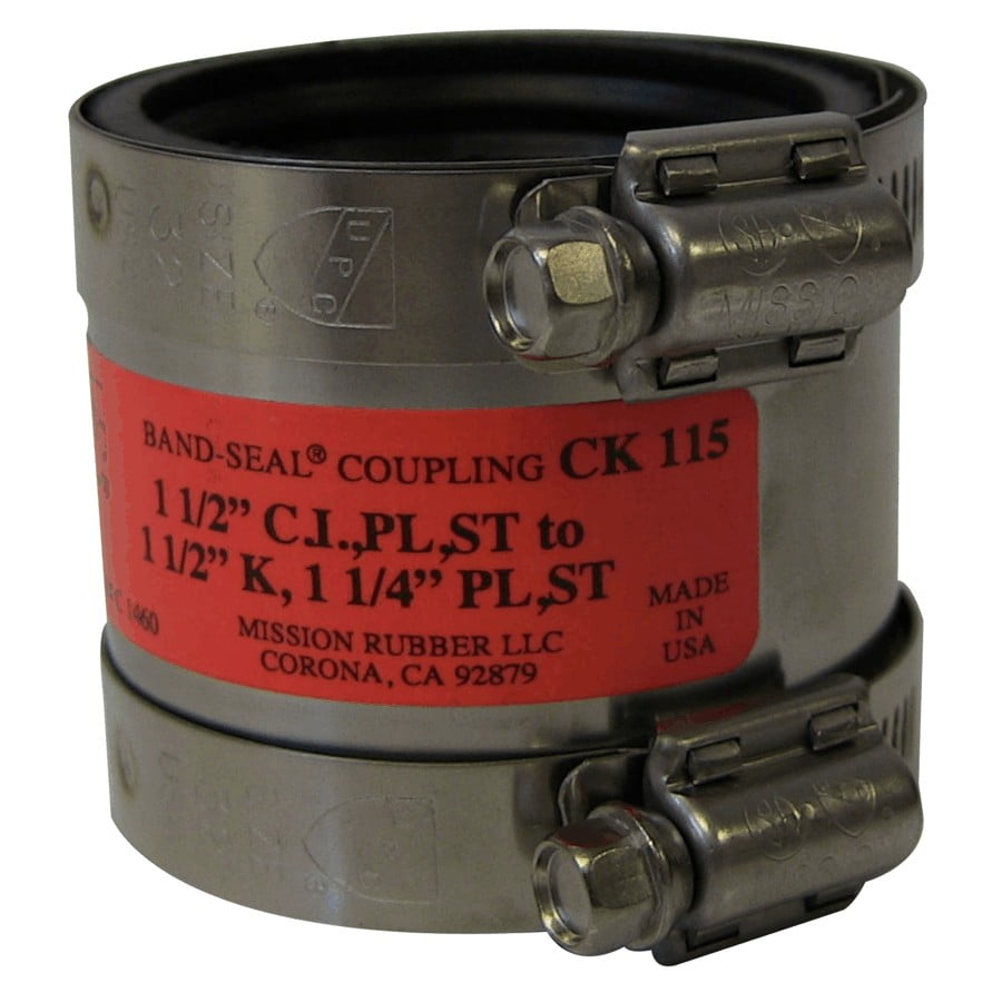 1-1/2" Cast Iron/Plastic/Steel to Copper/Plastic/Steel Adjustable ABS ...