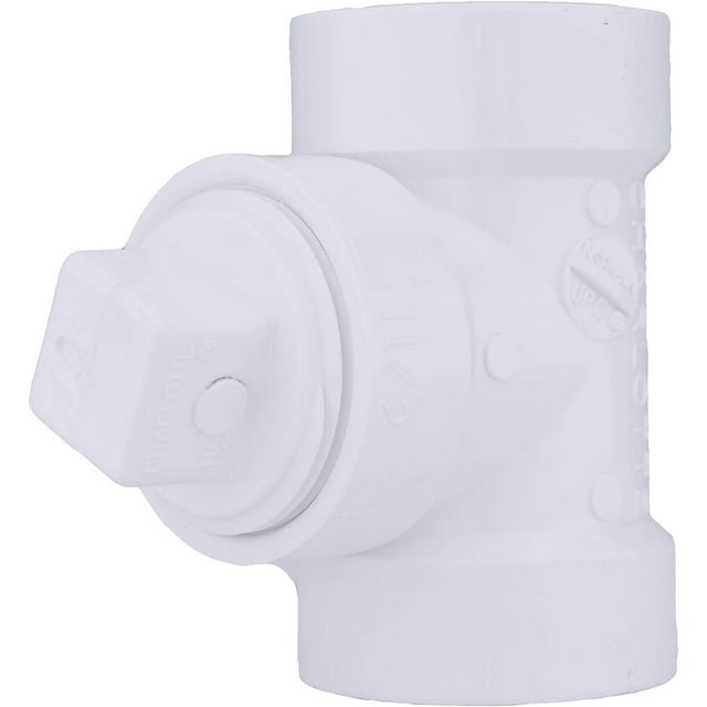 1 1/2 DWV CLEANOUT TEE with Plug DWV (Drain, Waste Vent) (10 Unit Box ...