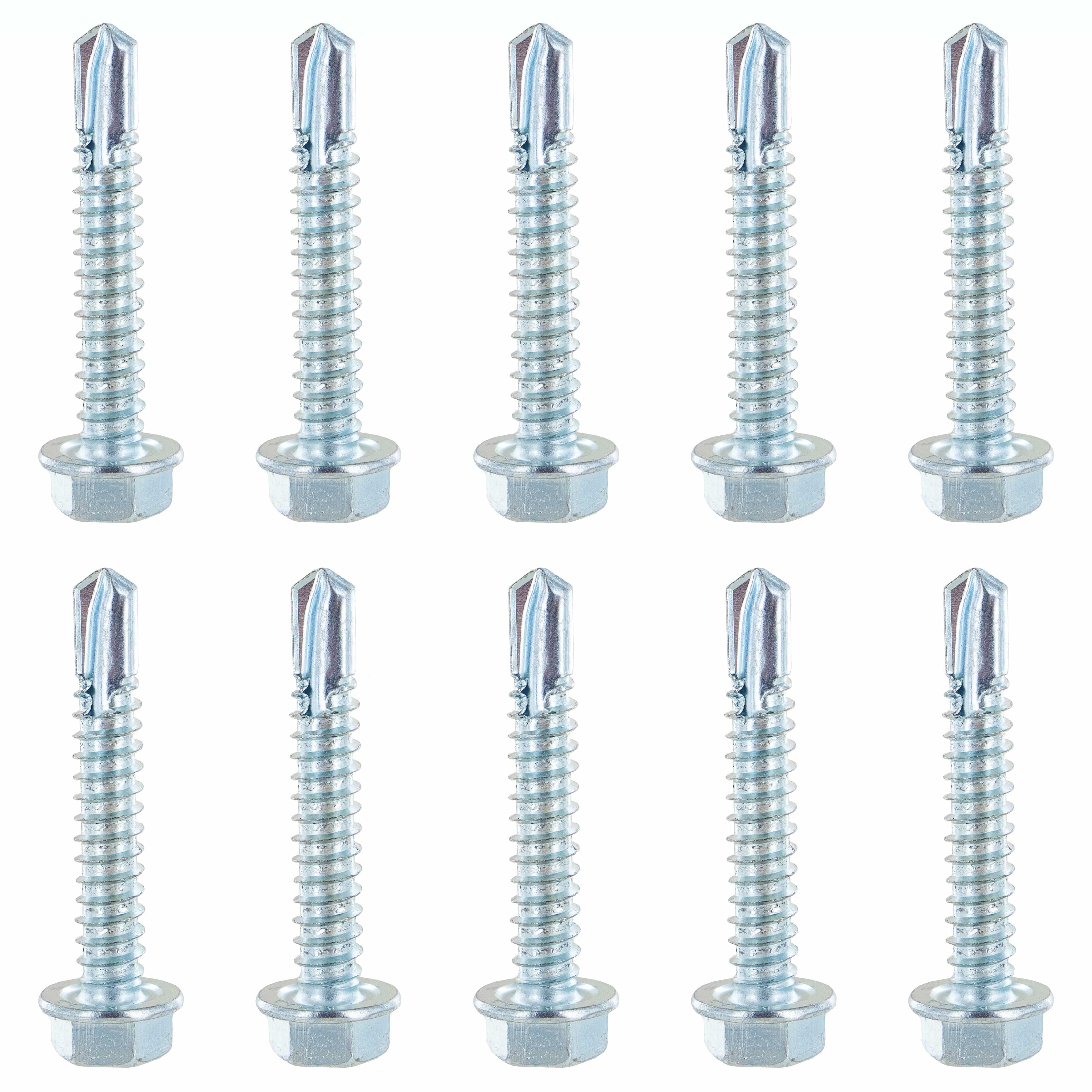 1-1/2" E-Track Hex Screws w/ Self Drilling Tip (10 pk) - Walmart.com